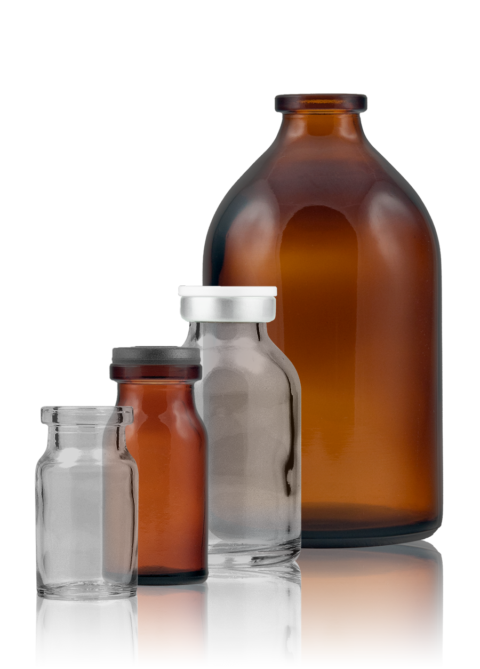 Injektionsflasche für Flüssigkeiten zur intravenösen Anwendung